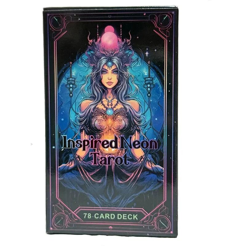 Inspired Neon Tarot Cards, Карты Таро, гадальные игровые карты