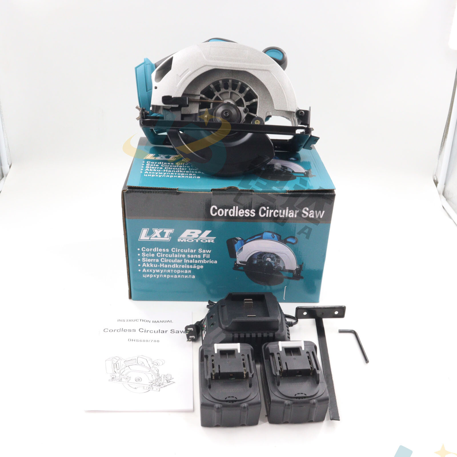 Модель Makita 7inch Пила для стола Машина для резки камня Деревообработка Бесщеточная литиевая батарея Циркулярная пила Ручная электрическая пила Электрическая круглая дисковая пила