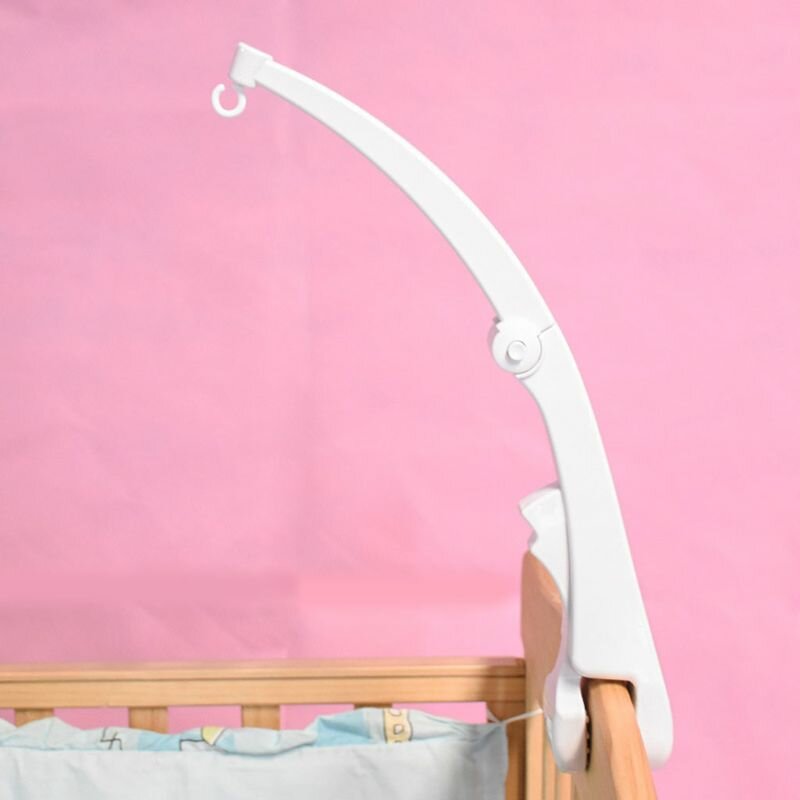 Детская кровать, вешающая клубничную игрушку, вешающая одежду, детская кровать, мобильная кровать, колокол, держатель игрушки, рука, кронштейн, детская клубника и мобильный (белый)