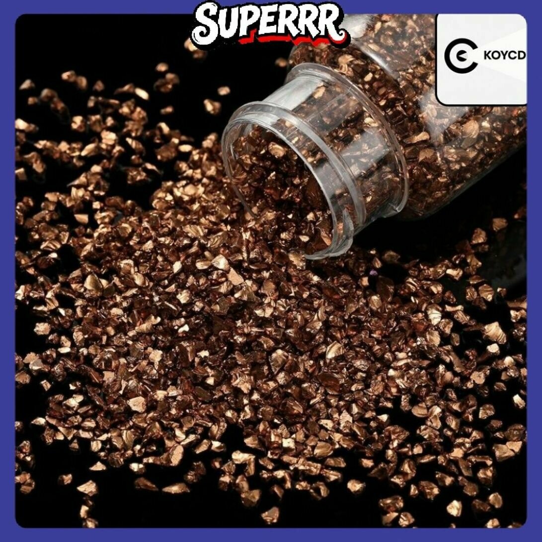 Алмазная стеклянная крошка 30 мл в виде эксклюзивных апельсиновых кристаллов предлагается для эпоксидной смолы