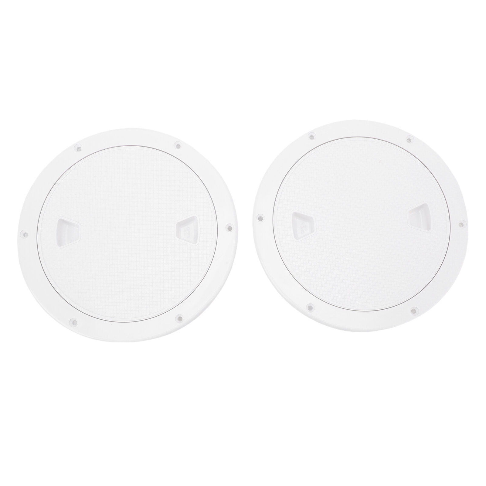 2ШТ 8-Дюймовая Палубная Плита Круглая со Съемной Крышкой, Противоскользящая, С Отличным Резиновым Уплотнением, Смотровой Люк для Морских Яхт, Лодка Белого Цвета