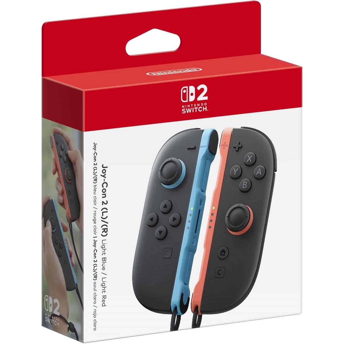 Набор из 2х контроллеров Joy-Con 2 Light Blue/Light Red (светло-синий/светло-красный) для Nintendo Switch 2