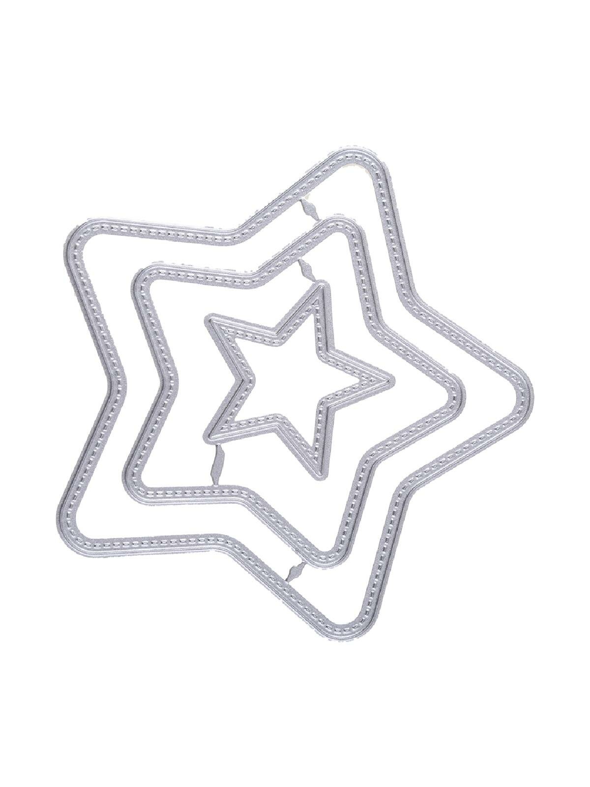 Штампы для резки металла в форме звезды Вырежьте трафареты для изготовления открыток с тиснением