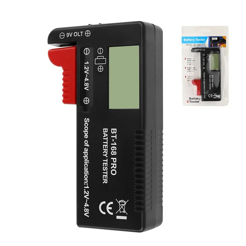 Портативный тестер мощности сухой батареи BT-168 PRO