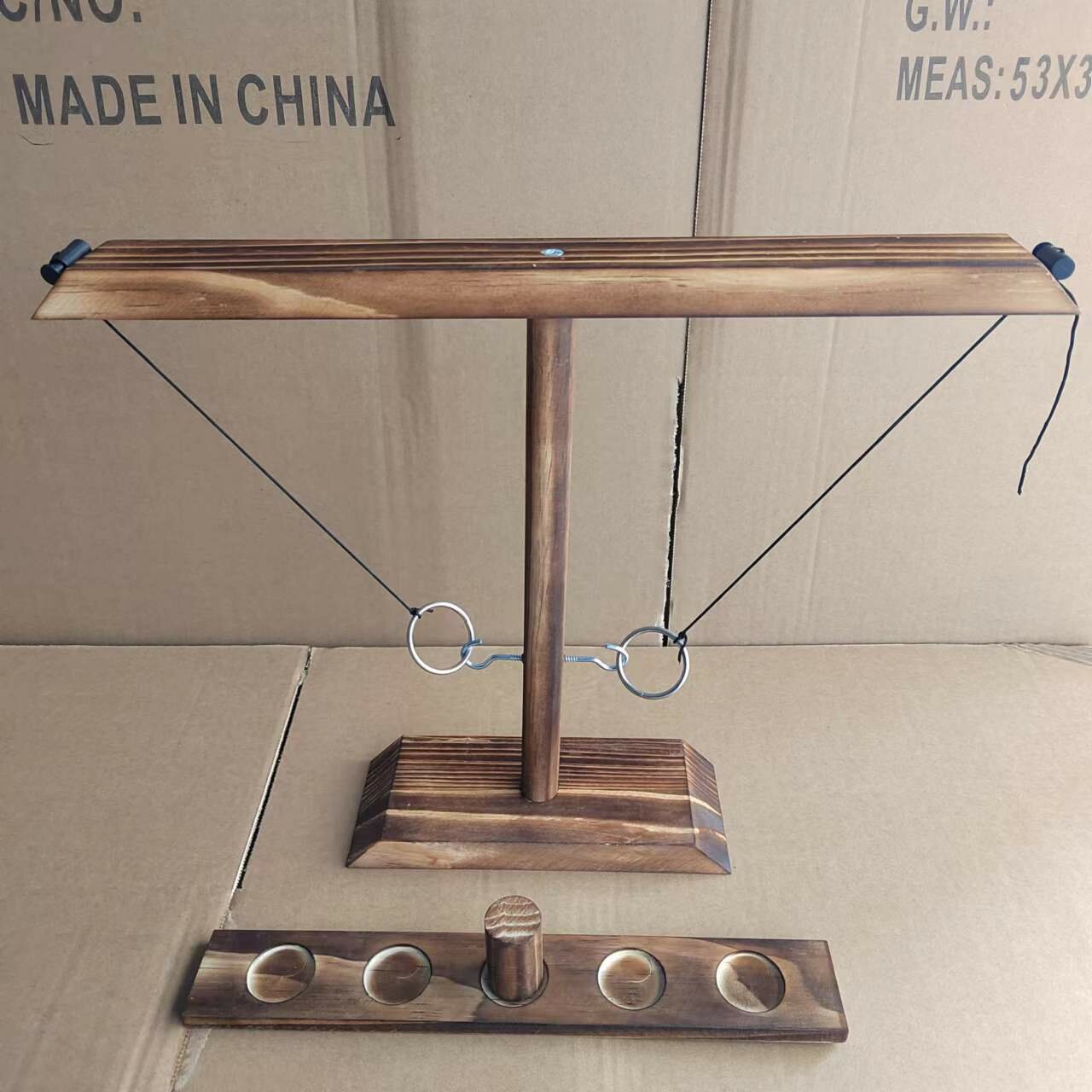 Игра в кольца, деревянная настольная боевая игрушка, новая крючковая игра в кольца