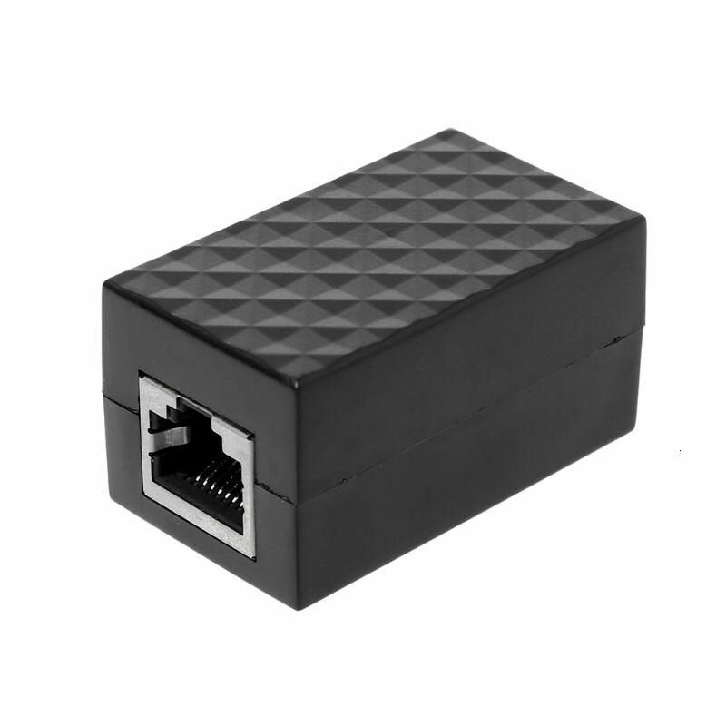 Защита от перенапряжения Ethernet 10/100/1000 Base-T PoE+, Черный