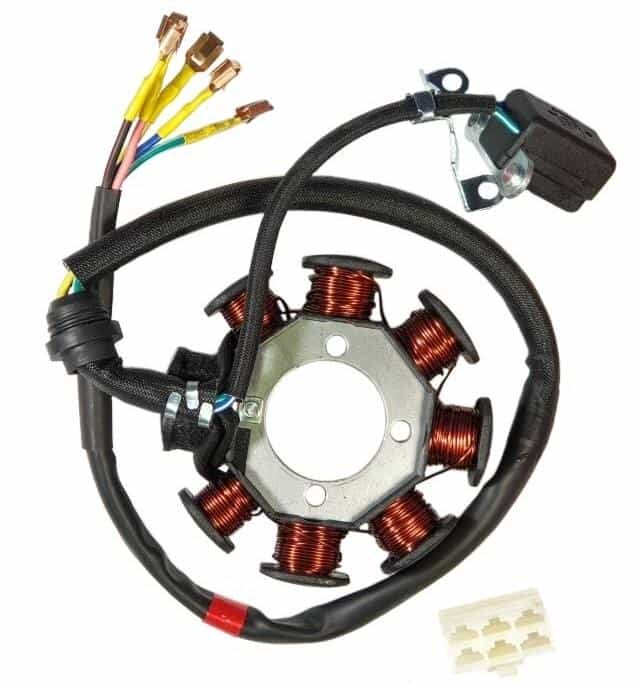 Статор генератора 157FMI, 162FMJ, 165FMM (CG, CB) (8 кат.) (d32mm)(d5x3) TTR250Rb