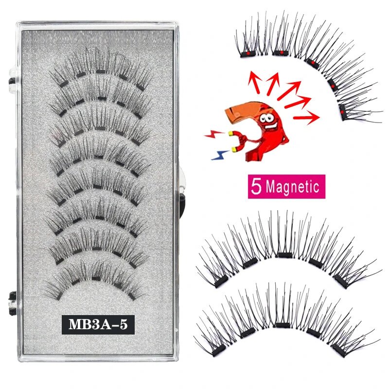 Магнитные ресницы Anlinnet 2 пары MB3A-5
