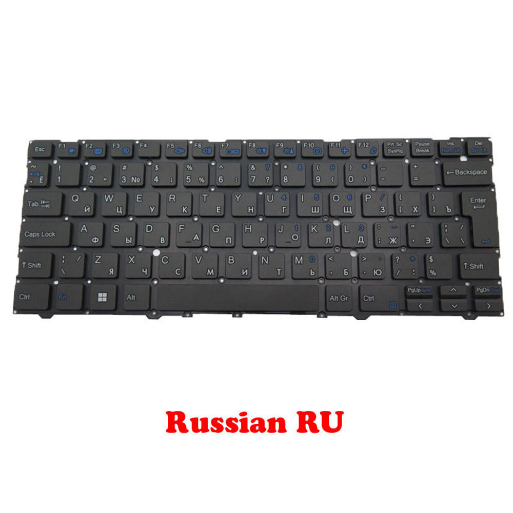 Бумажная клавиатура без подсветки для Gigabyte U4 (для Intel 11-го поколения) U4 UD U4 UD-AX201NGW UD-70S1823SO RC14 AX201NGW русский RU