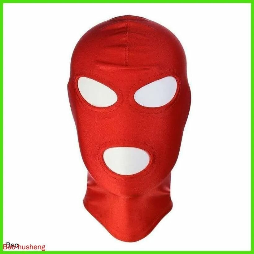 Полнолицевая маска БДСМ для ролевых игр 18+ / Балаклава секса и анонимности / с вырезами глаз рта