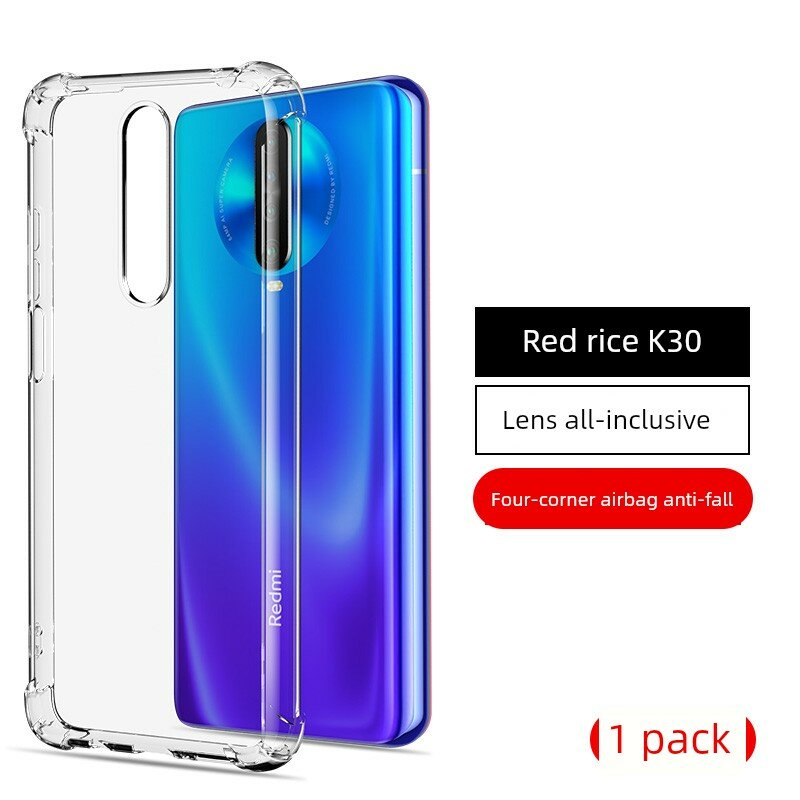 Прозрачный ударопрочный силиконовый чехол для Xiaomi Redmi K30 Pro, полное покрытие объектива, 1 шт.