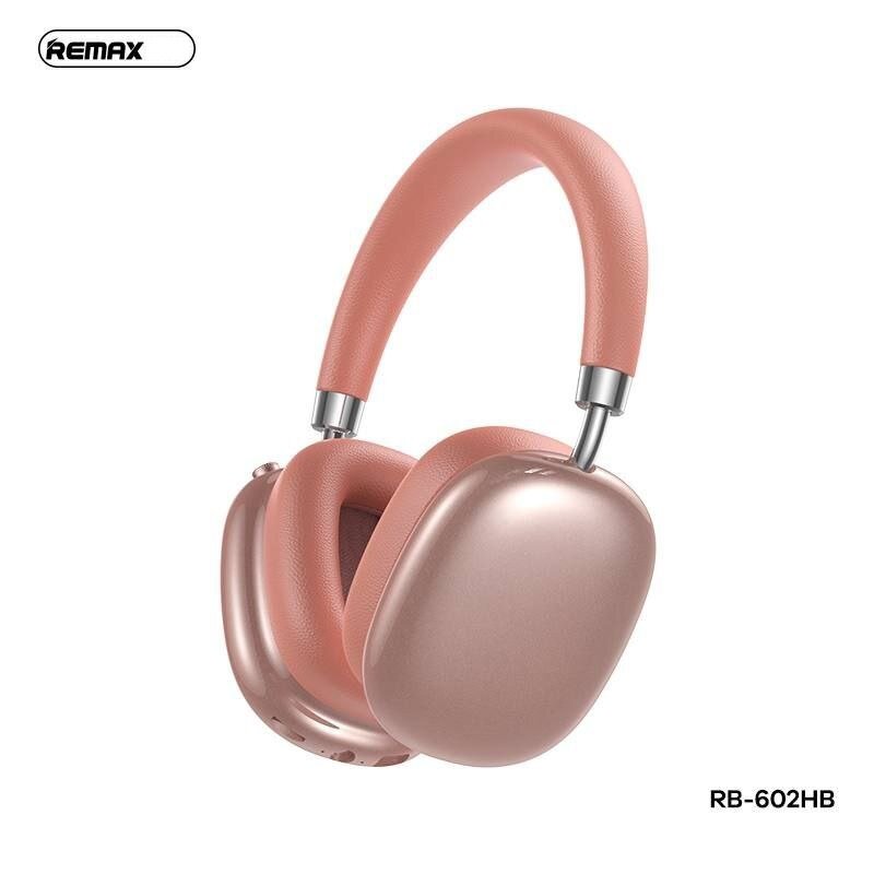 Беспроводные наушники Remax Wireless Headphone RB-602HB, BT5.4, 800 mAh, 70 часов, AUX, TF, Розовый