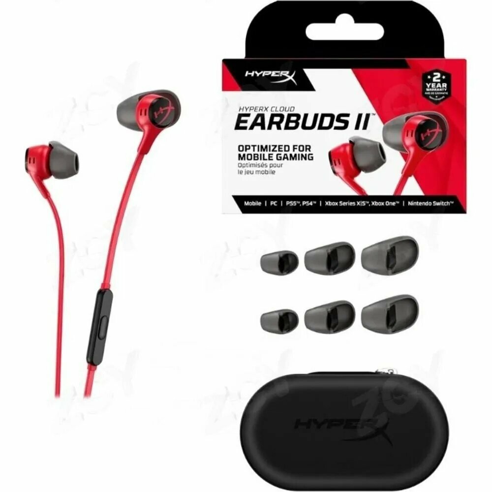 HyperX Cloud Earbuds II 2 Immersive Проводной Игровое аудио Гарнитура In-Ear Для мобильных телефонов PS4 PS5 Xbox серии