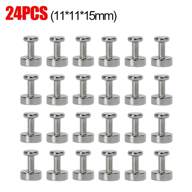 Неодимовые магнитные кнопки 24 шт. 24pcs