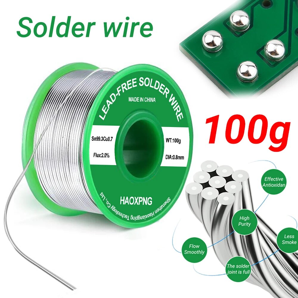 Паяльная проволока 0.8MM, 50g-1PS, 50г