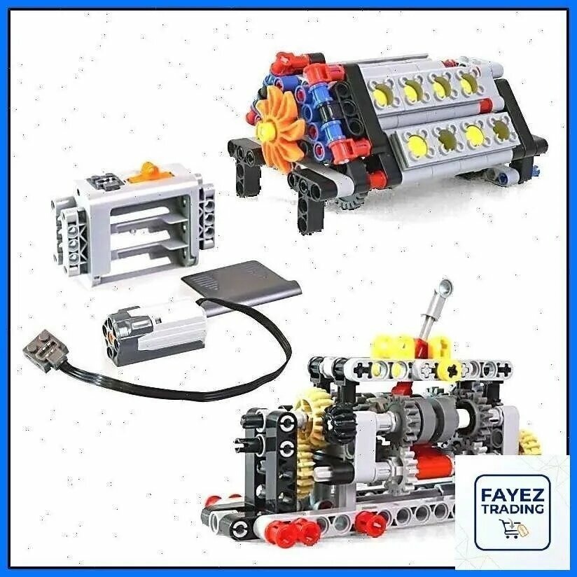 Игрушечная комбинированная модель двигателя с 6-ступенчатой коробкой передач V16