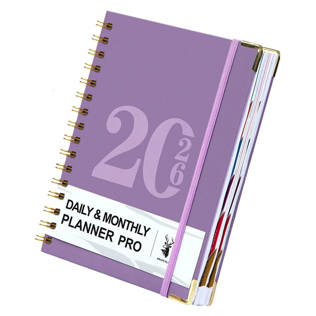 Ежедневник 2026 с еженедельным планированием, Фиолетовый
