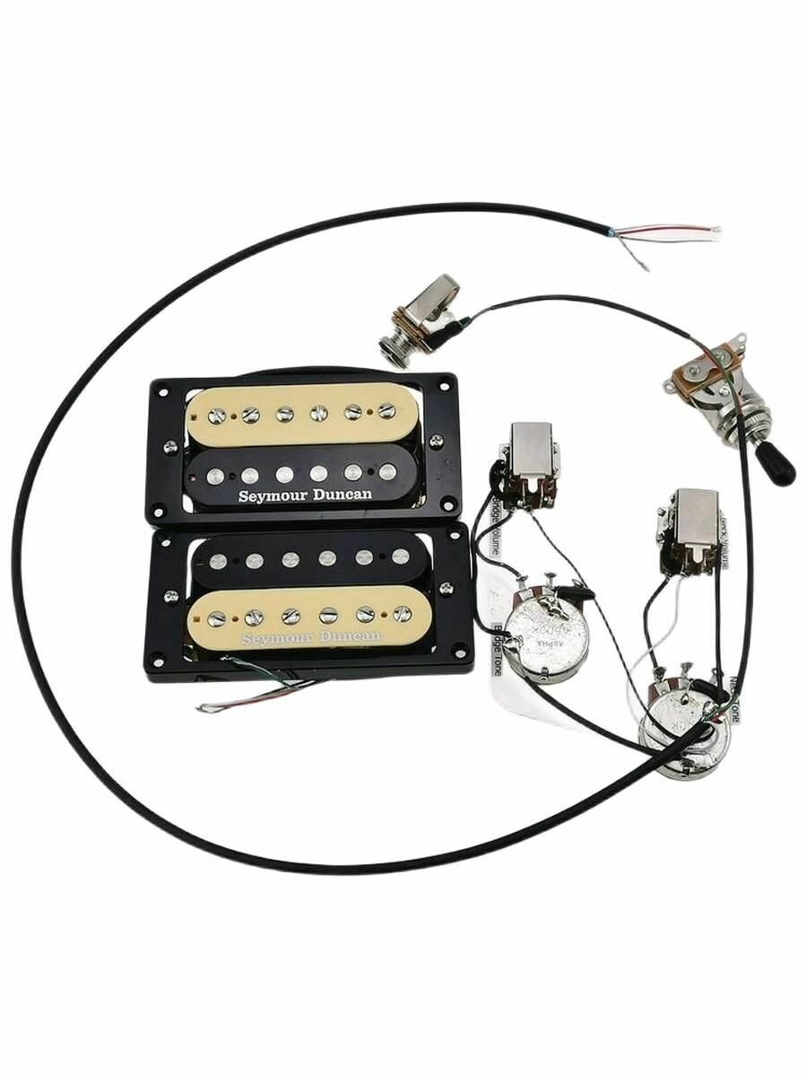 Гитарные пикапы Сеймура Дункана SH1n SH-4 Humbucker Электрогитара Пикапы Zebra 4C с проводным жгутом