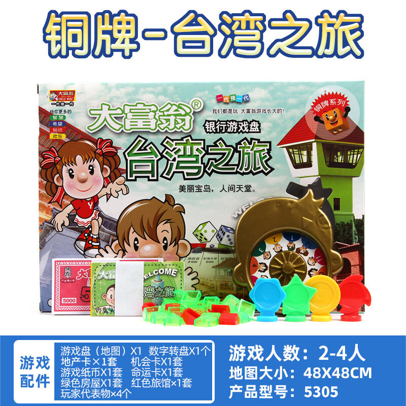 Настольная игра Monopoly World Tour China Tour, шахматы, развлекательная игрушка