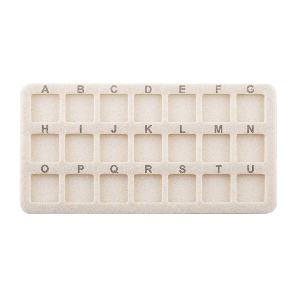 Эргономичный коврик для дизайна ювелирных изделий с 21 карманом Из мягкого войлока для изготовления поделок