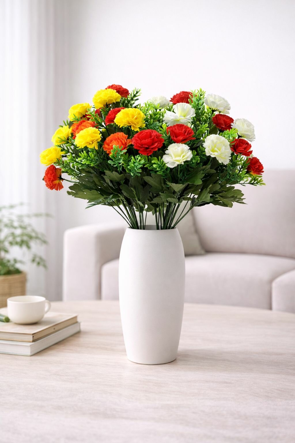 Гвоздика мелкая кустовая 52 см 2 букета