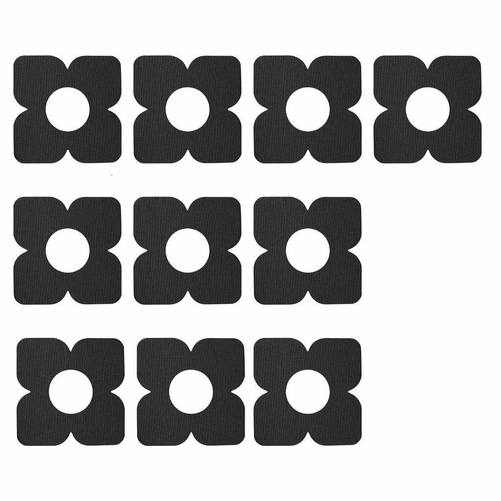 Кинезио тейп для колен, 10 шт, Черный