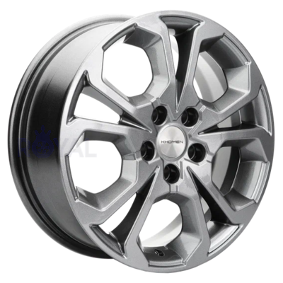 Литой колесный диск Khomen Wheels KHW1711 (Haval F7/F7x) 6,5x17/5x114,3 ET40 D64,1 Gray