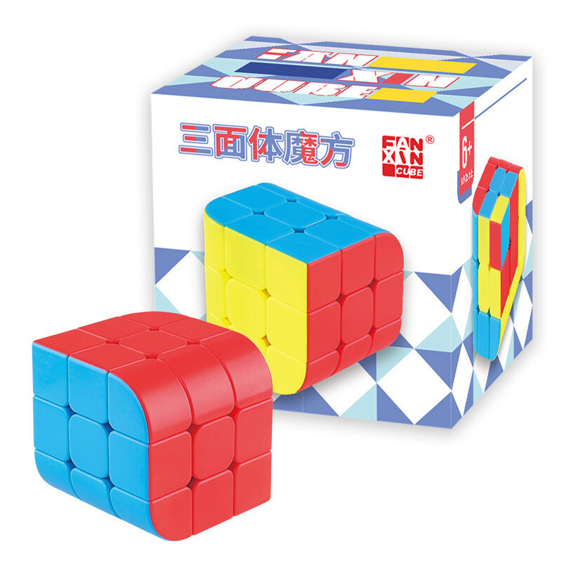 Высококачественный 3x3 треугольный кубик Рубика для соревнований с плавным вращением и прочной конструкцией