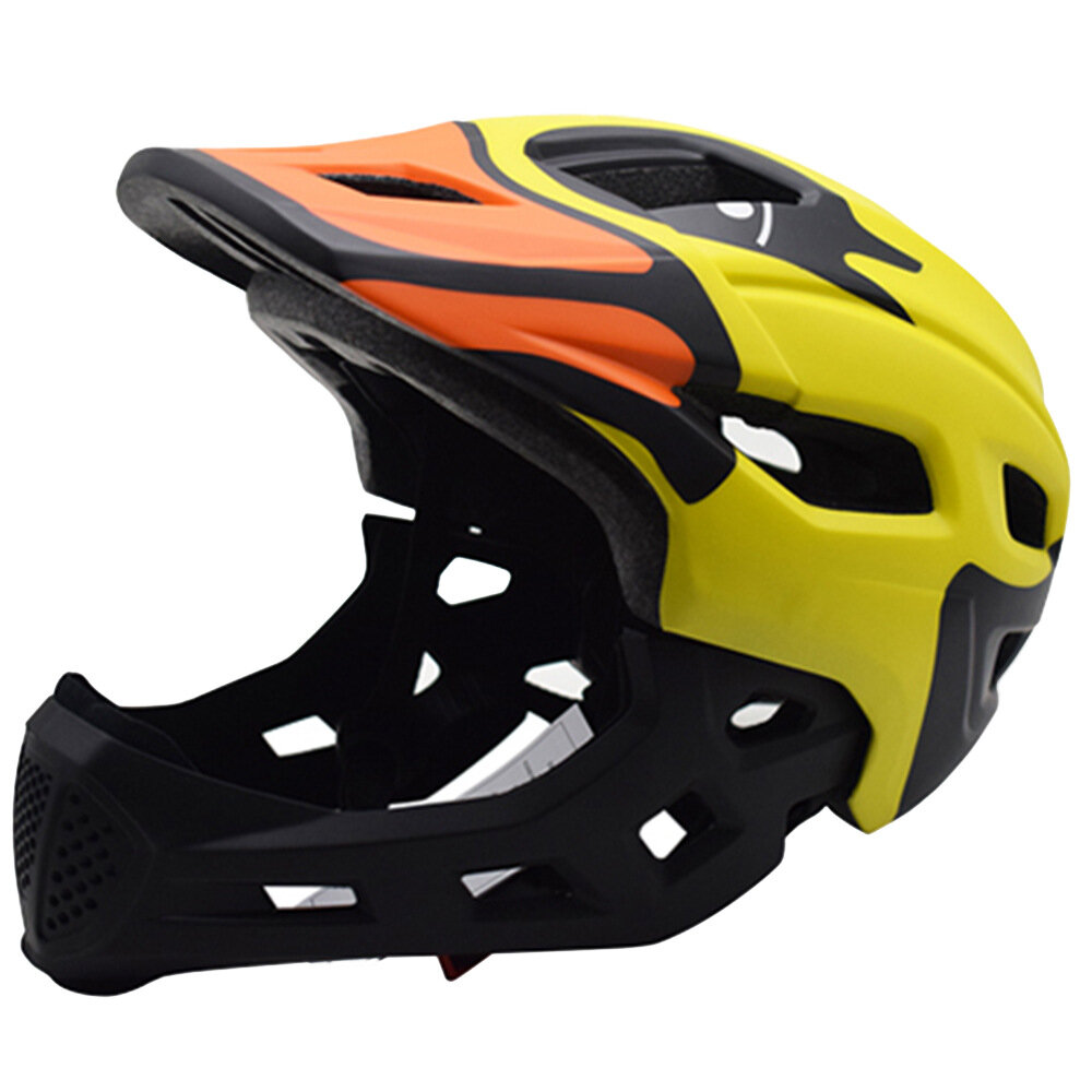 ⭐Детский шлем с отстегивающимся подбородком, полный шлем для балансировочного велосипеда, защита лица для катания на роликах, защитный шлем, цельнолитой, защита головы для детей⭐