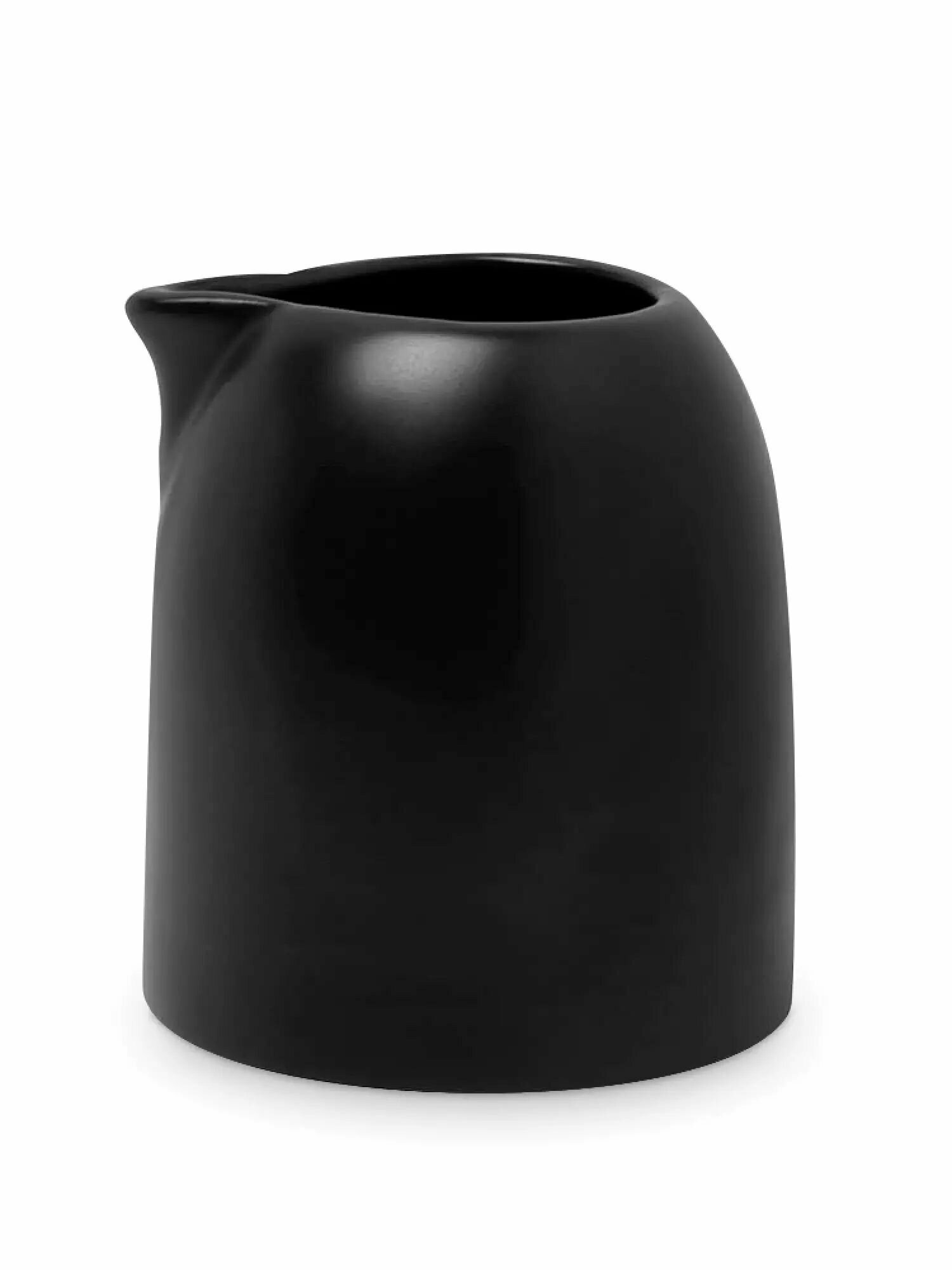 Молочник Degrenne salam mat black, черный 150 мл, фарфор, без ручки