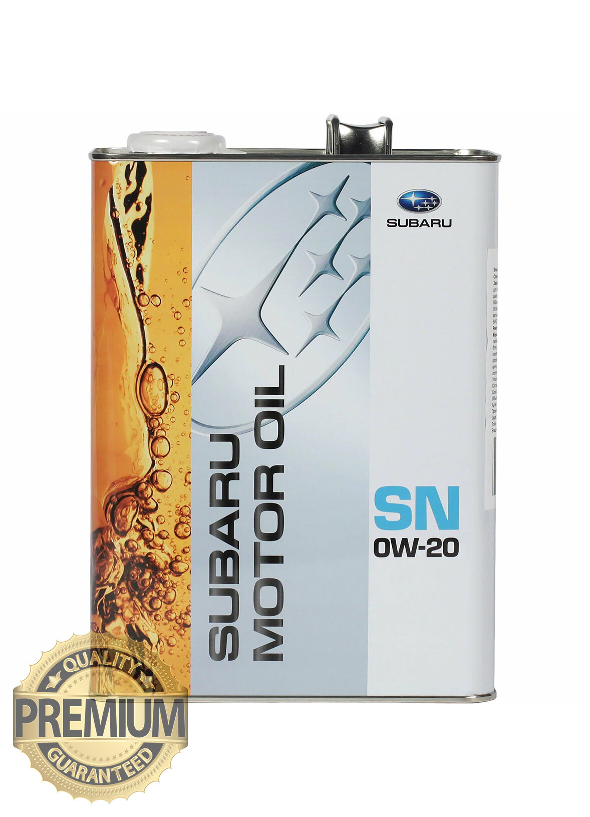 Масло Subaru Моторное масло Subaru Motor Oil SN/GF-5 0W-20, 4 л