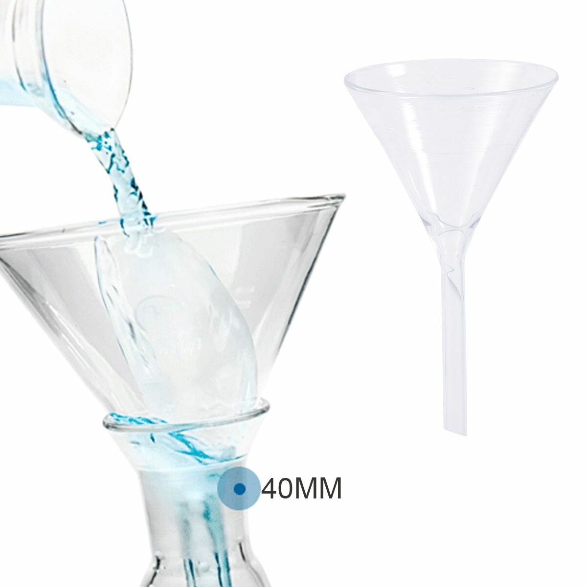 Прозрачный Фунтик Для Работ В Лаборатории И На Кухне Универсальный 40Mm