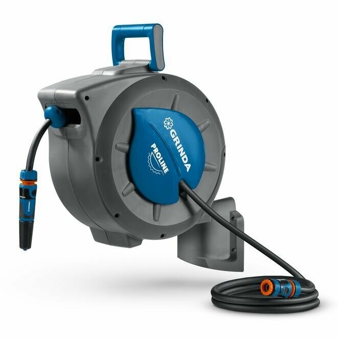 Катушка автоматическая со шлангом ProLine, GRINDA HRA-20, шланг 20м x 1/2
