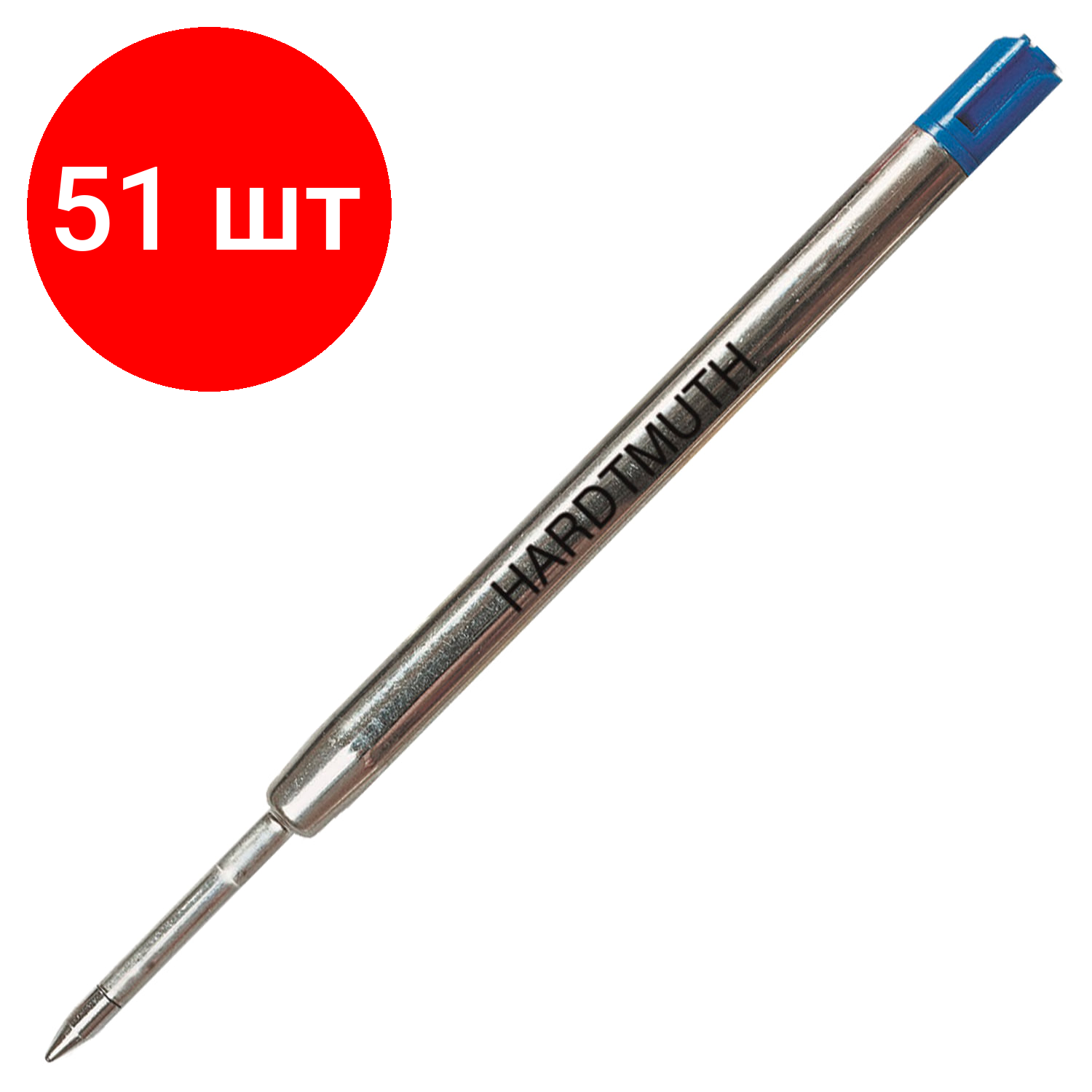Комплект 51 шт, Стержень шариковый KOH-I-NOOR, тип PARKER, металлический, 98 мм, линия письма 0.8 мм, синий, 4442E01002KSRU