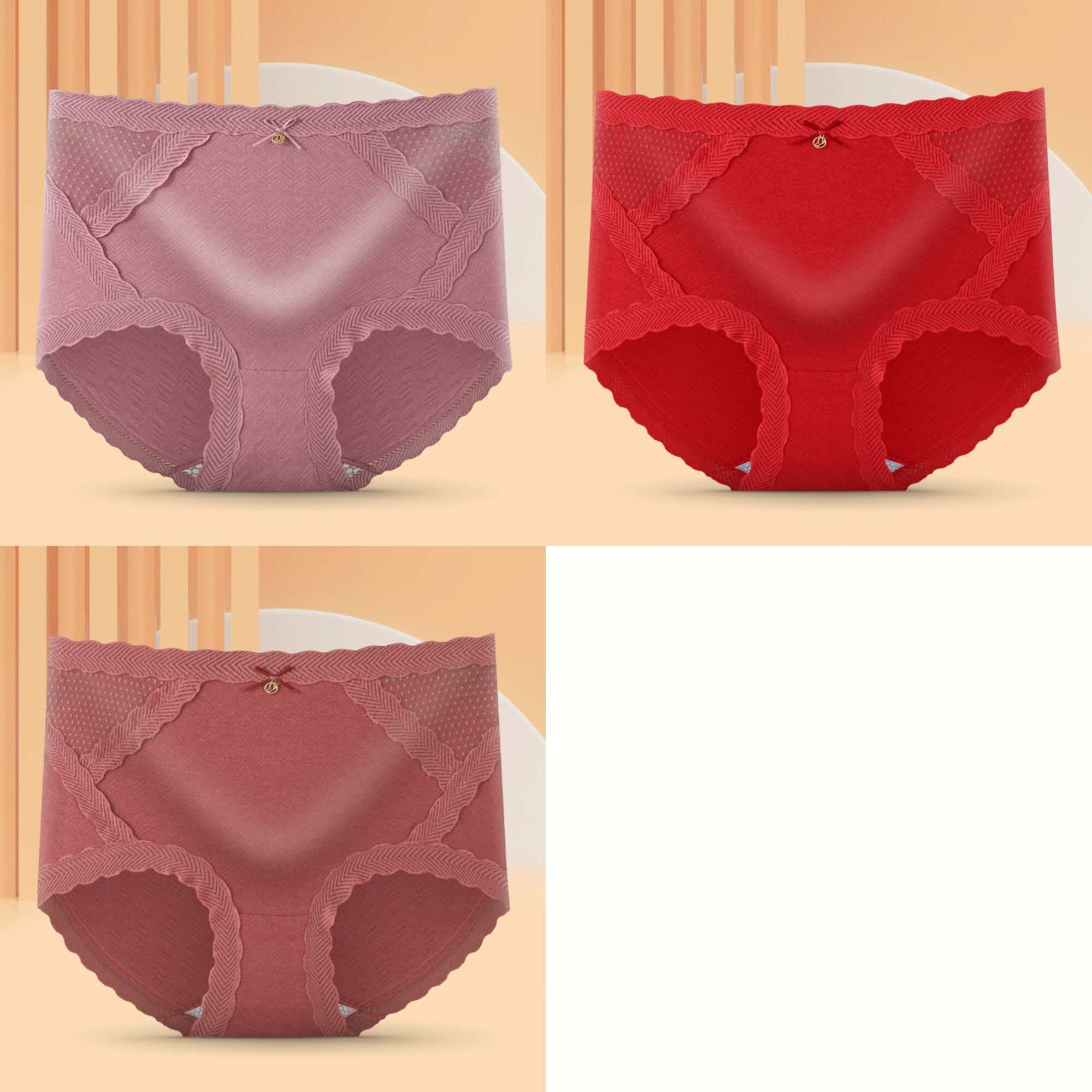 Женское нижнее белье больших размеров для полных женщин 100kg года, экстра-большие хлопковые, высокие, дышащие, сексуальные кружевные, антибактериальные, полностью хлопковые трусики для женщин