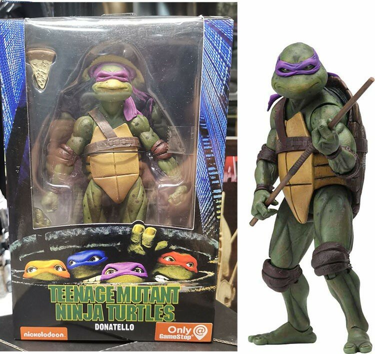 NECA Teenage Mutant Ninja Turtles, версия фильма 1990 года, TMNT, ограниченная серия, 7-дюймовая фигурка, модель