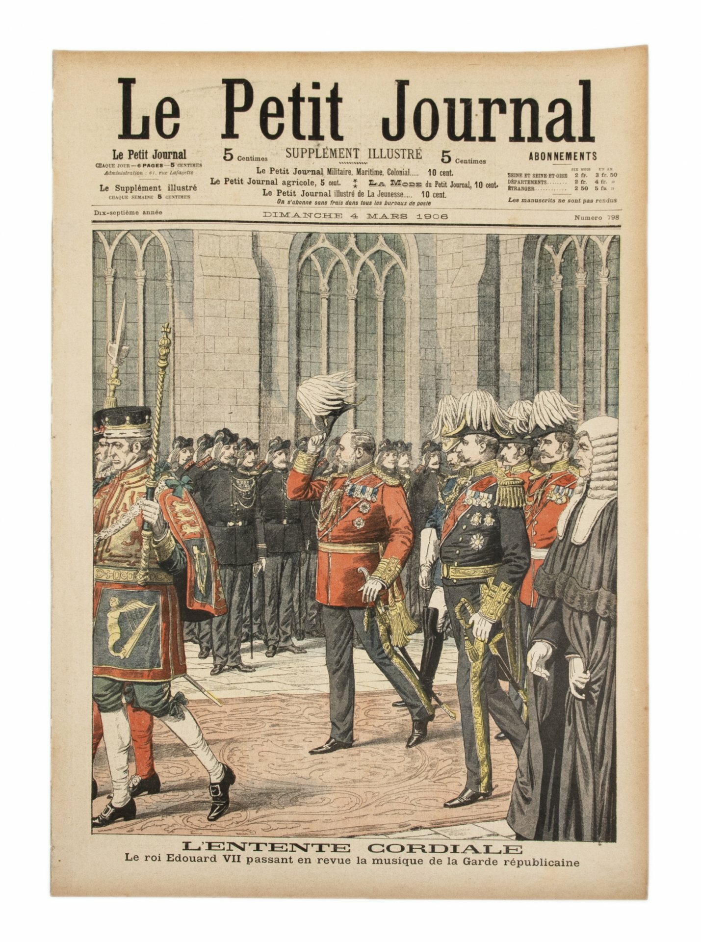 Газета "Le Petit Journal" выпуск № 798 от 04 марта 1906
