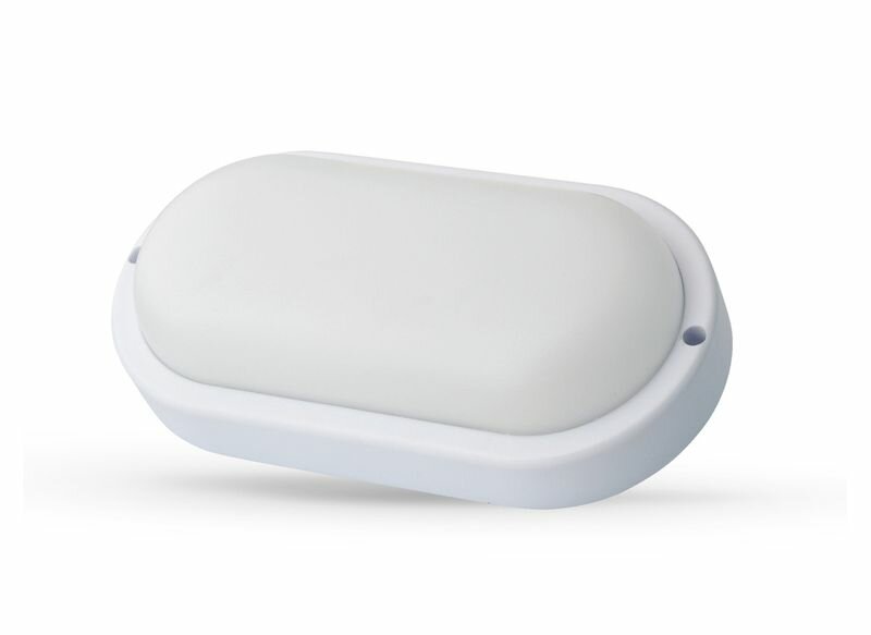 Светильник Ultraflash Lbf-0408 c01 led влагозащищённый, 8 вт, ip65, 220в, 4000к, овал 15345