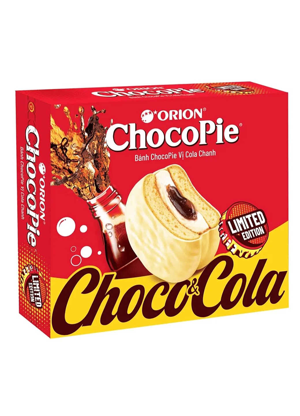 Пирожное Orion Choco Pie Cola Орион Чоко Пай Кола, 360 гр, Вьетнам