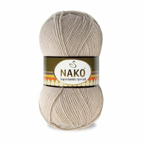Пряжа Nako Superlambs special 1199 (5 мотков по 100г/200м) бежевый