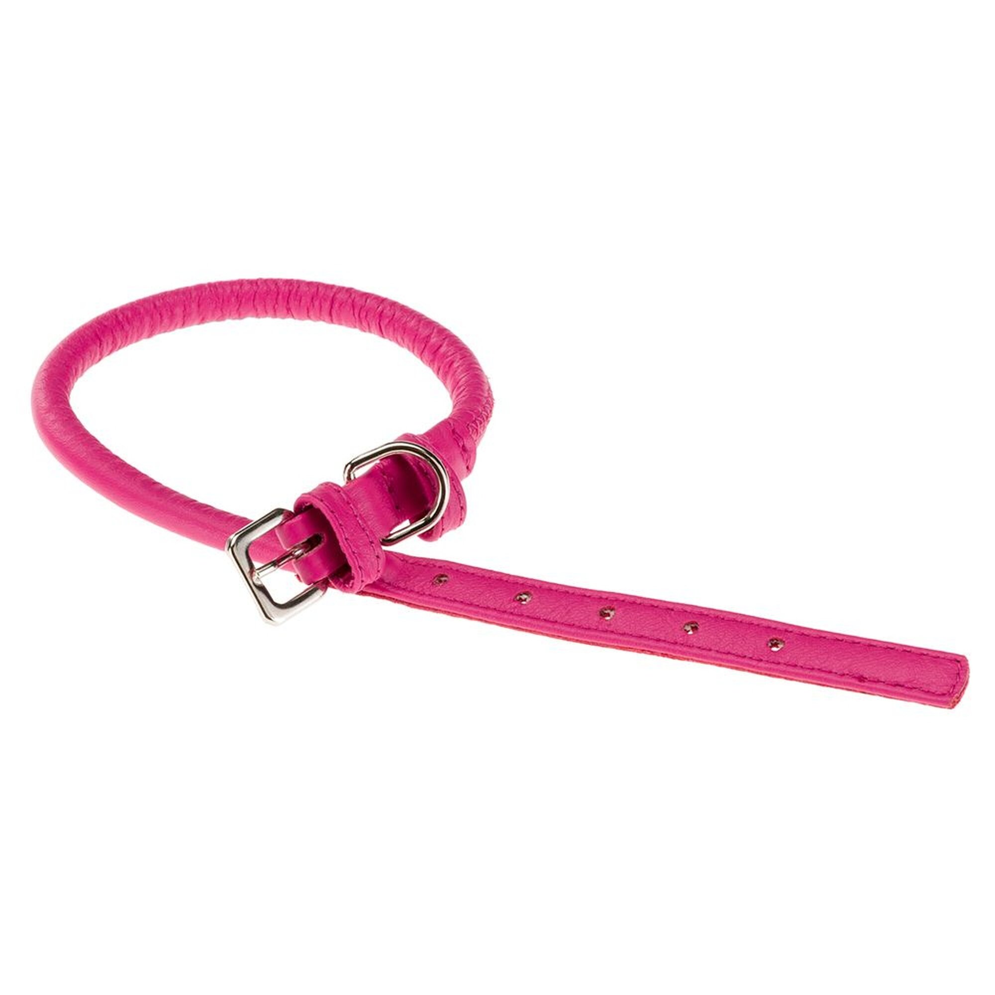 Ошейник Ferplast VOGUE CORD CF10/48 из натуральной кожи, круглое сечение, фуксия