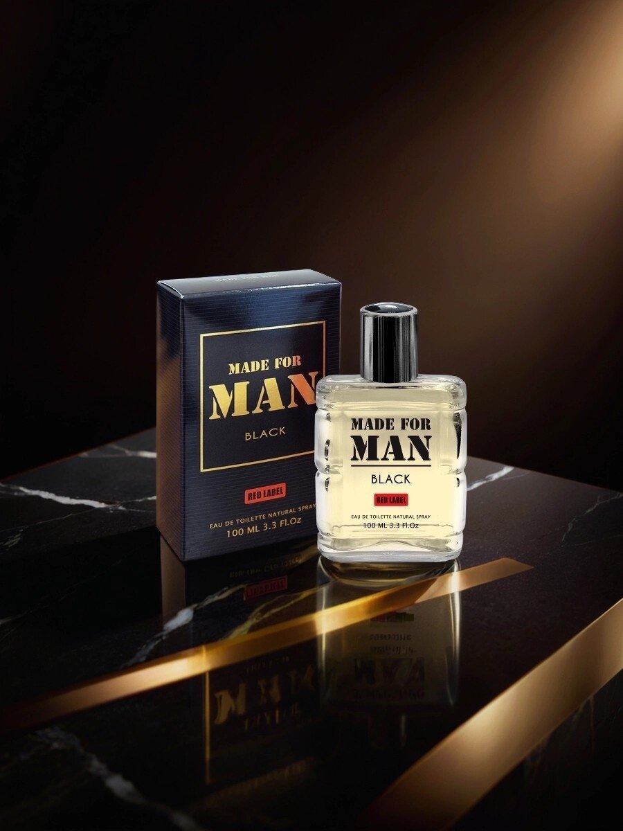 Delta parfum (Red Label). Туалетная вода мужская Made For Man Black, 100мл.