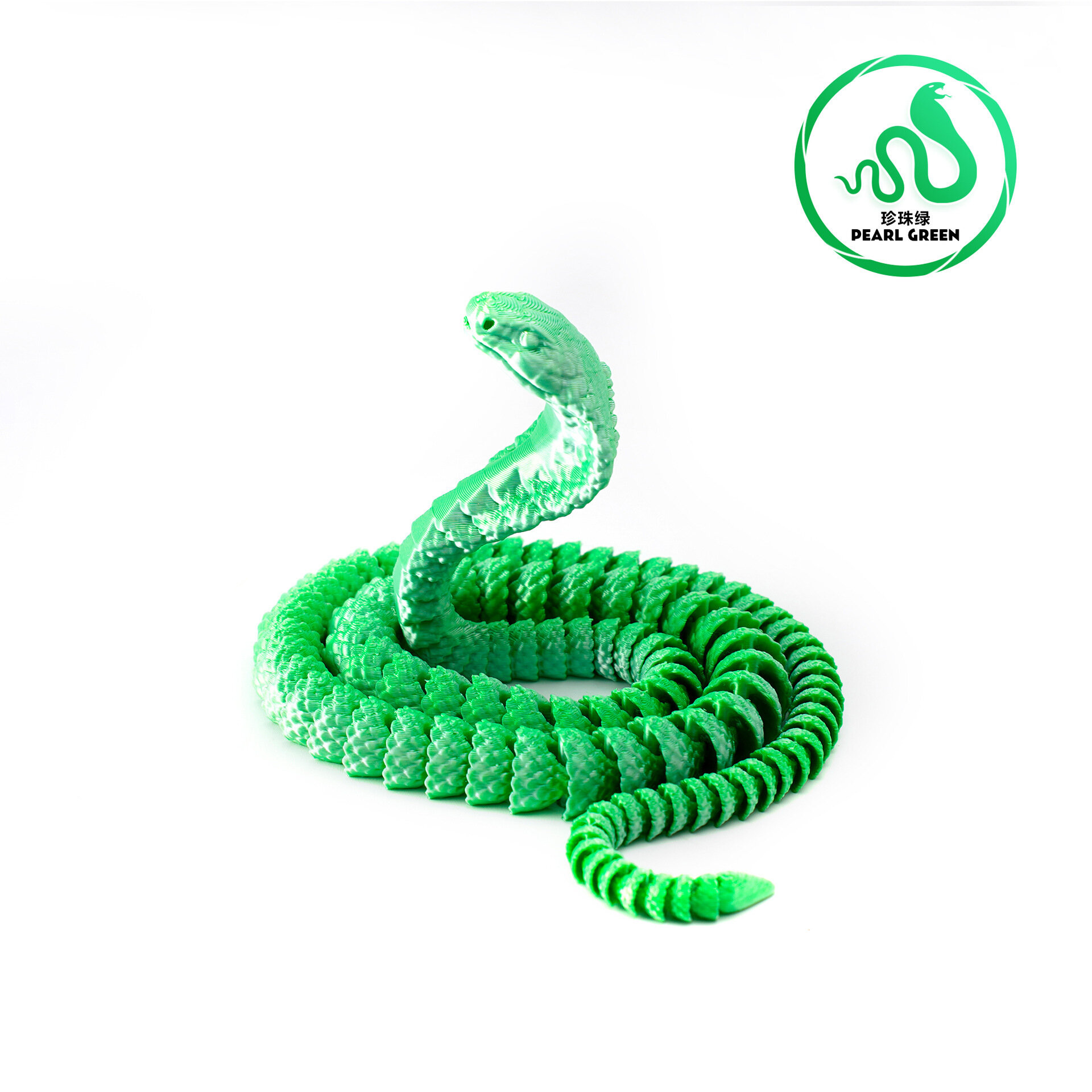 3D-печатная фигурка кобры, подарок, орнамент, горячая продажа, гибкий сустав, подвижная, интернет-знаменитость, креативная фигурка змеи