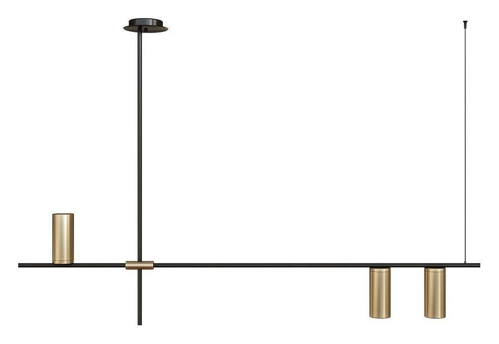 Светильник на штанге Loft it Tribes 8120-3 цвет черный На монтажной пластине Техно