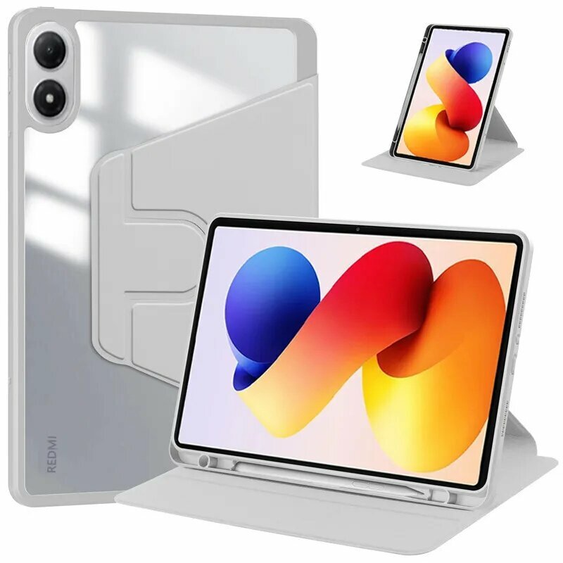 Для Xiaomi Redmi Pad 2 Pro 12.1 дюйма 2025 Smart защитный чехол вращающийся с держателем карандаша совместимый Redmi Pad 2 Pro 5G 12.1"корпуса планшета