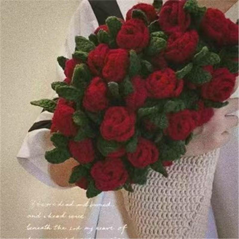 Вязаная пряжа своими руками, DIY роза, ландыш, плед, букет жасмина, набор для креативного подарка