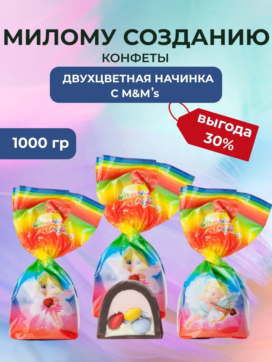 Конфеты ассорти "Милому созданию" от Атаг шоколадные подарочные 1 кг