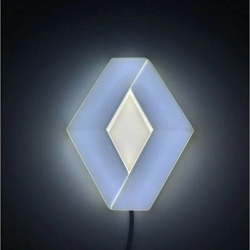 Светящийся логотип автомобиля Renault, светодиодные фонари