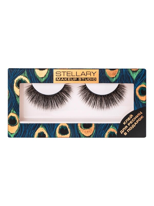 Набор накладные ресницы с клеем Stellary False eyelashes with glue Pavlin Charms
