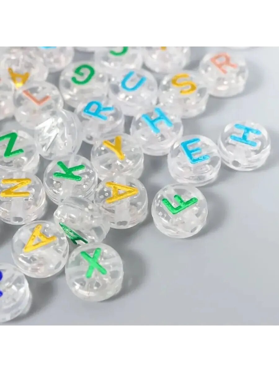 Цветные пластиковые буквы для творчества